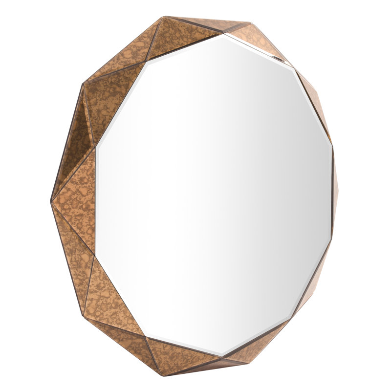 Faceted Panels Wall Mirror | AllModern