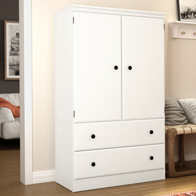 White Armoires & Wardrobes You'll Love | Wayfair