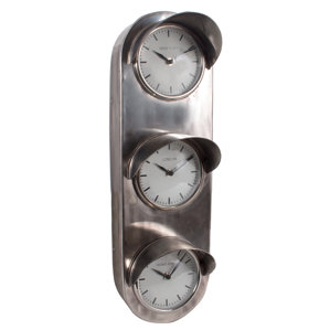 Silver/Chrome Wall Clocks | Wayfair.co.uk