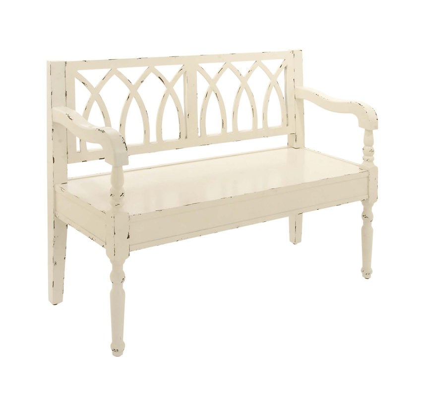 Light Grey Wooden Bench at Mark Fletcher blog