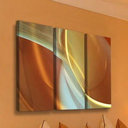 Menaul Fine Art 'Musings Natural Triptych' by Scott J. Menaul 3 Piece ...