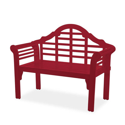 Red Outdoor Benches You'll Love | Wayfair