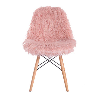 Pink Fuzzy Chair | Wayfair