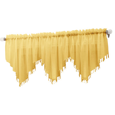 Yellow & Gold Valances & Kitchen Curtains You'll Love in 2019 | Wayfair