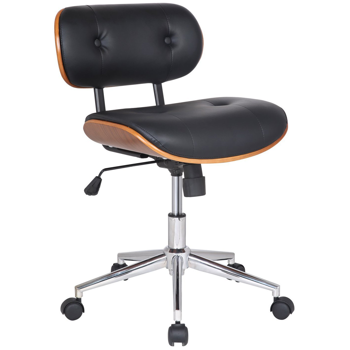 AdecoTrading Bentwood Low-Back Desk Chair & Reviews | Wayfair