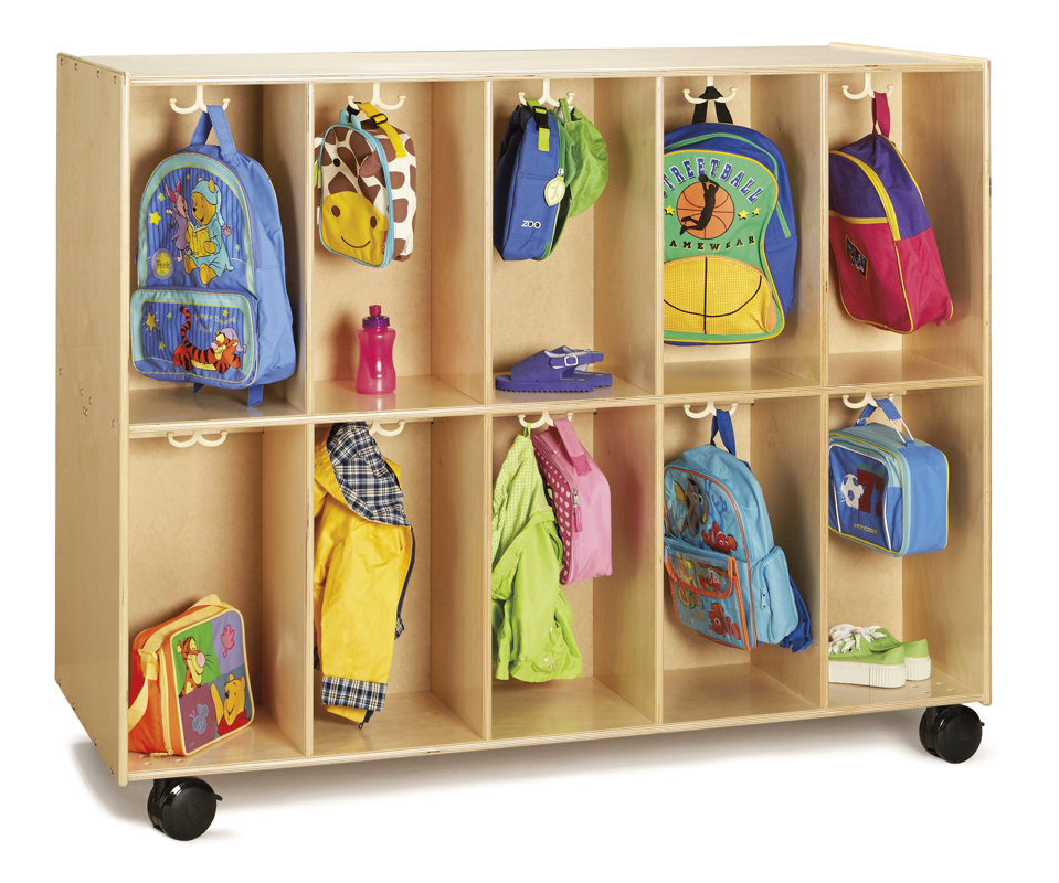 Jonti-Craft Backpack 10 Compartment Cubby with Casters & Reviews | Wayfair