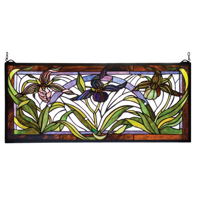 Rectangular Shaped Stained Glass Panels You'll Love | Wayfair