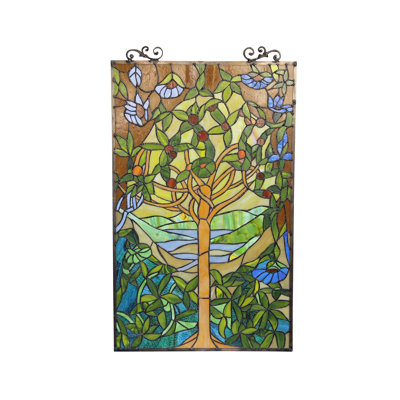 Rectangular Shaped Stained Glass Panels You'll Love | Wayfair