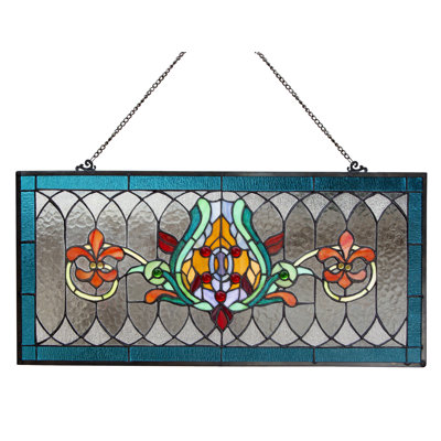 Rectangular Shaped Stained Glass Panels You'll Love | Wayfair