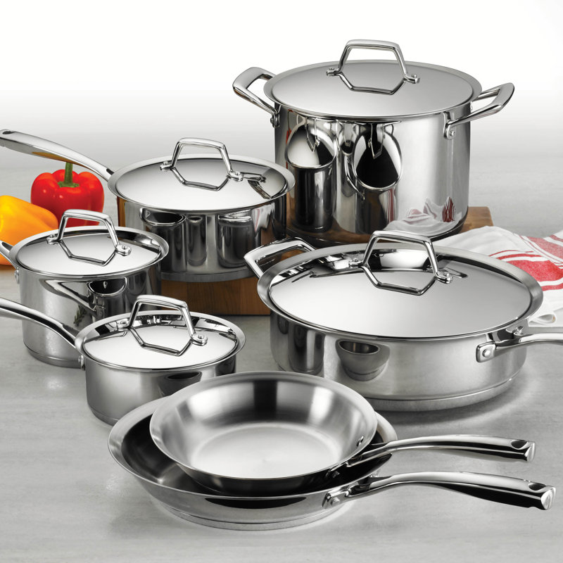 Tramontina Gourmet Prima 12 Piece Stainless Steel Cookware Set | Wayfair