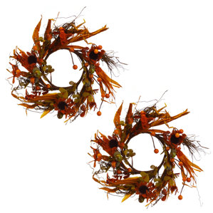 Fall Floral Candle Rings | Wayfair