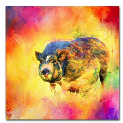 Pig Wall Art You'll Love | Wayfair