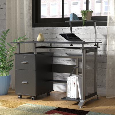 Desk with Wheels & Casters You'll Love | Wayfair