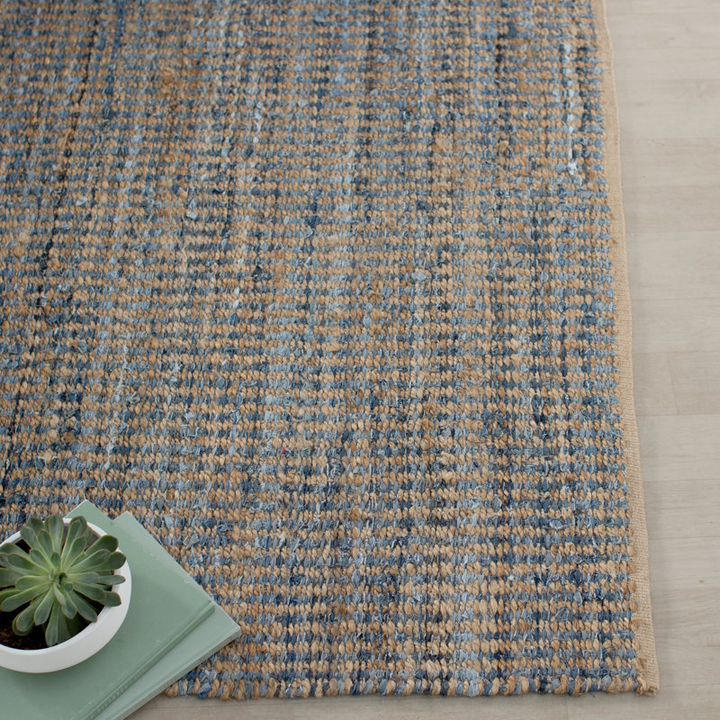 Gilchrist Hand-Woven Natural/Blue Area Rug & Reviews | Birch Lane