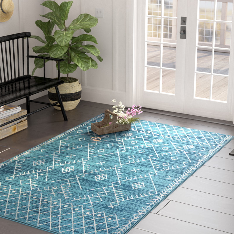 Templeton Ocean Blue Area Rug & Reviews | AllModern
