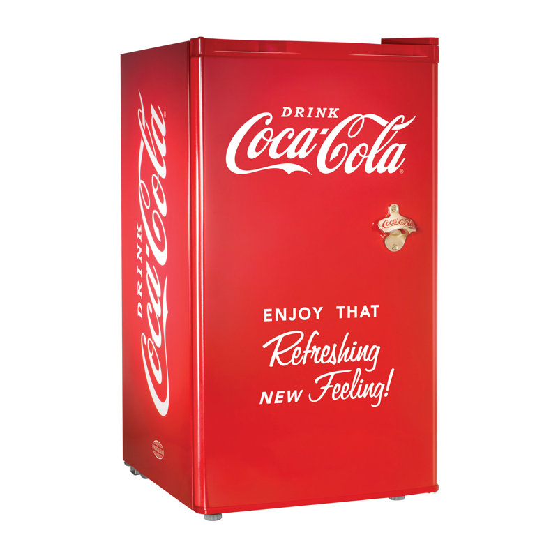 Nostalgia Electrics Coca-Cola Series 3.2 cu. ft. Compact Refrigerator ...