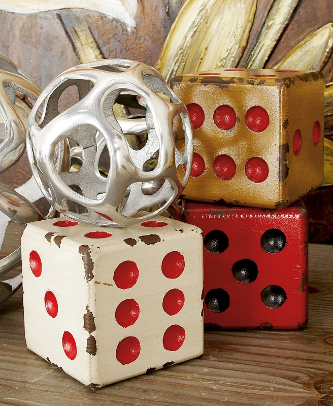 Mercury Row Dice Decor Sculpture & Reviews | Wayfair