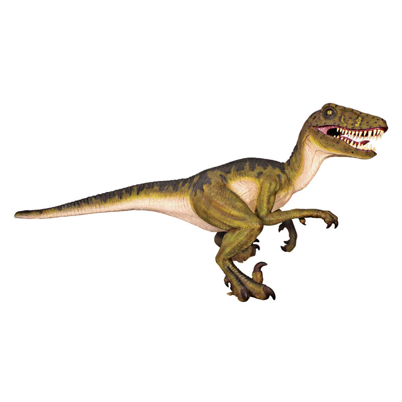 Design Toscano Jurassic-Sized Dromaeosaurus Raptor Dinosaur Statue ...