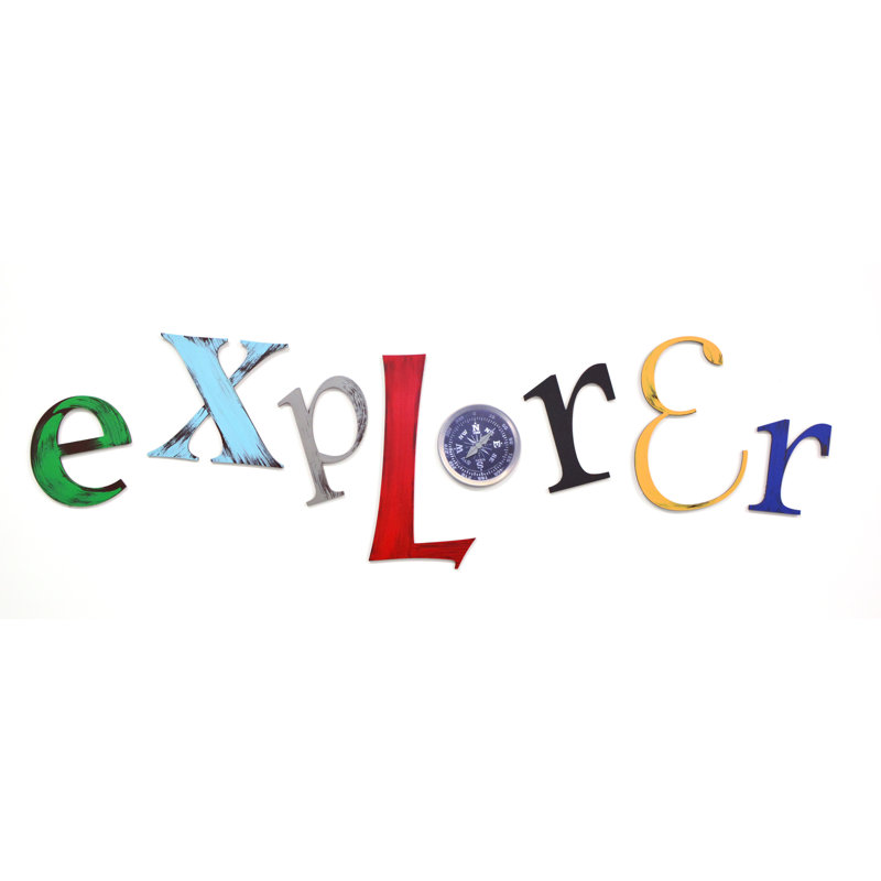 Letter2Word Explorer Wall Décor & Reviews | Wayfair