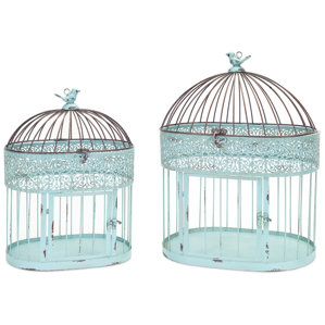 Decorative Bird Houses & Cages You'll Love | Wayfair