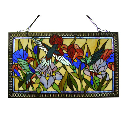 Rectangular Shaped Stained Glass Panels You'll Love | Wayfair