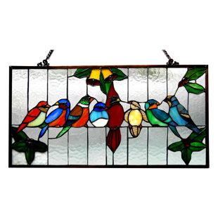 Animal Themed Stained Glass Panels You'll Love | Wayfair