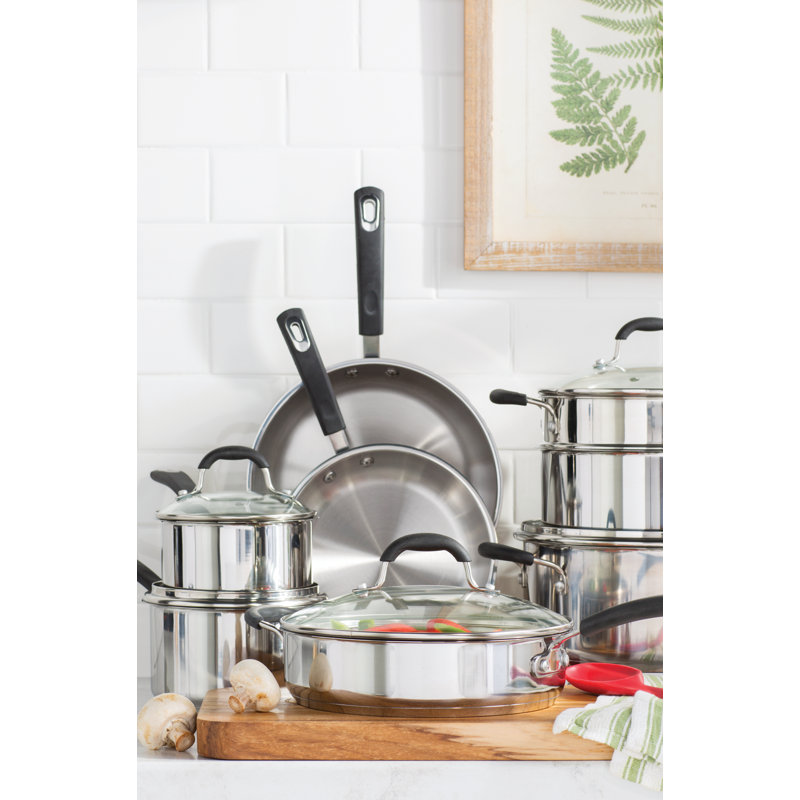 Oneida Prime 13-Piece Stainless Steel Cookware Set & Reviews | Wayfair