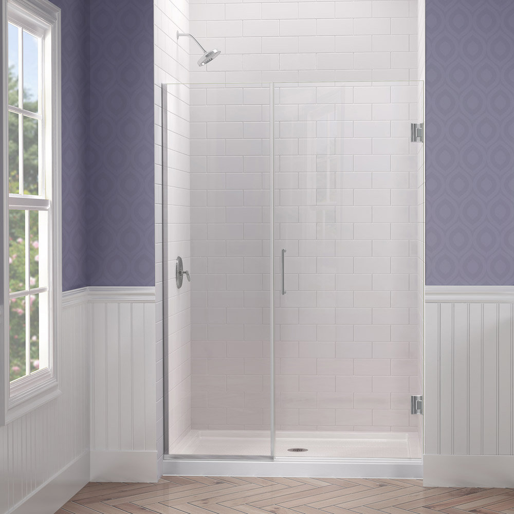 Dreamline Unidoor Plus 36 X 72 Hinged Shower Door And Reviews Wayfair