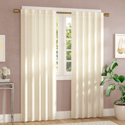 Top And Bottom Rod Curtains | Wayfair