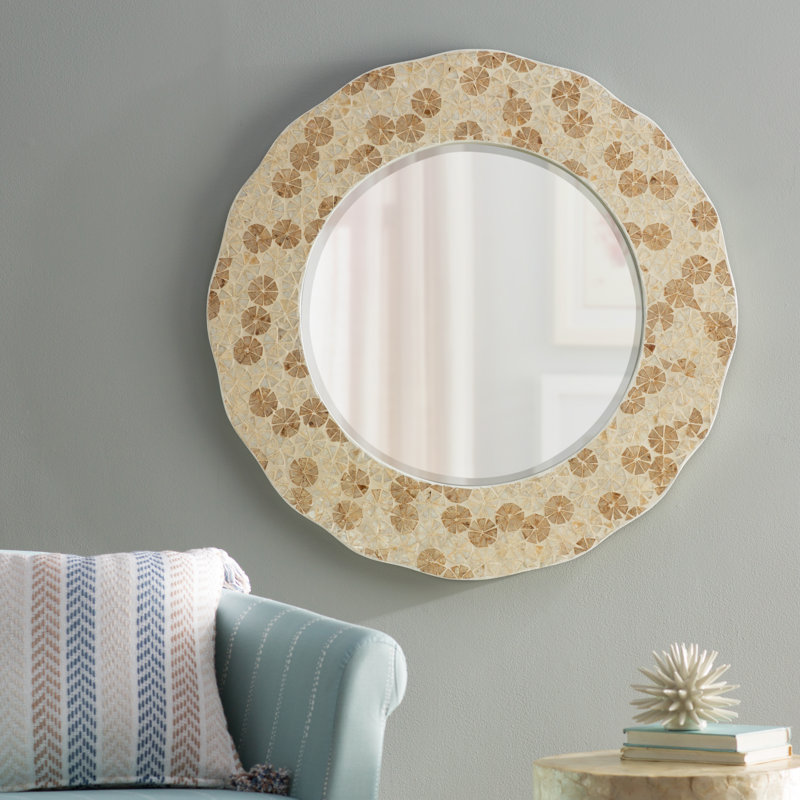 Beachcrest Home Capiz Shell Wall Mirror | Wayfair
