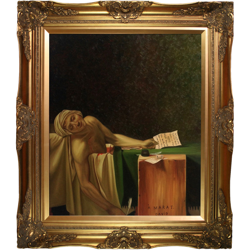 Tori Home 'The Death of Marat, 1793' by Jacques Louis David Framed ...