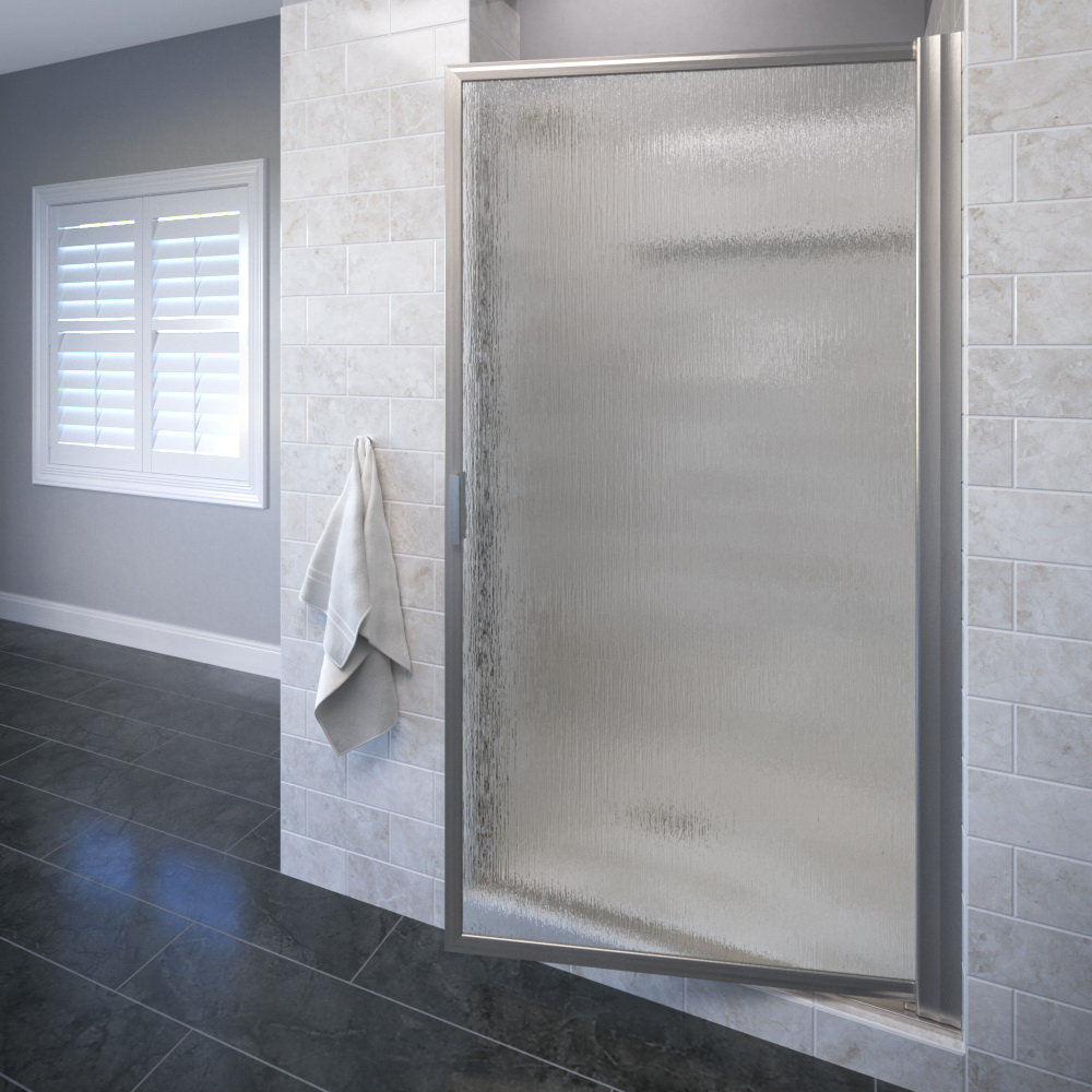 Basco Deluxe 63 5 X 30 5 Pivot Framed Single Swing Shower Door Wayfair
