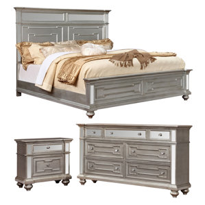 Silver Bedroom Sets You'll Love | Wayfair