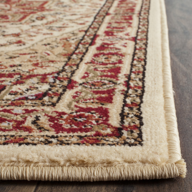 Charlton Home Theresa Ivory/Maroon Area Rug & Reviews | Wayfair.ca