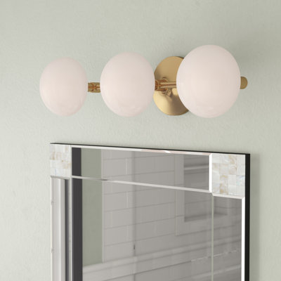 Antique Brass Bathroom Vanity Lighting You'll Love | Wayfair