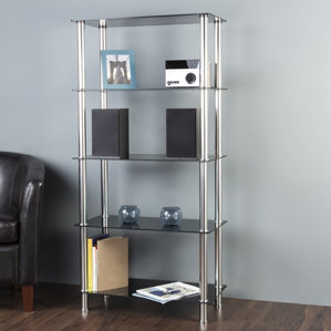 Glass Bookcases You'll Love | Wayfair