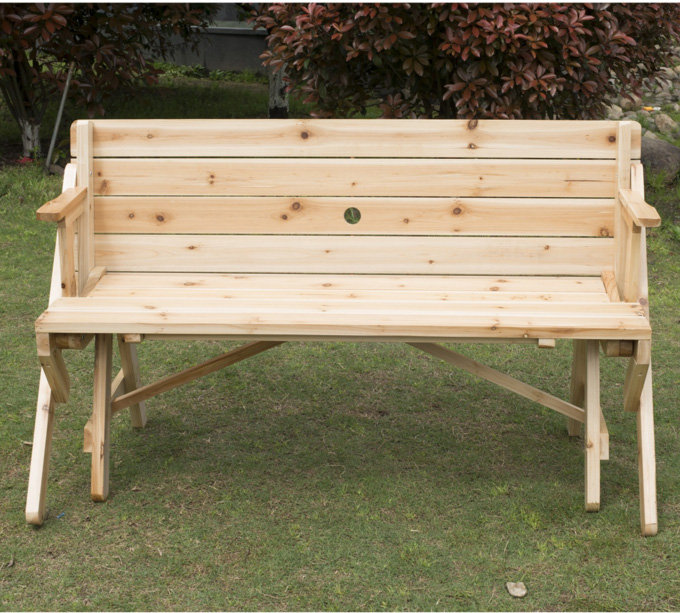 Outsunny Convertible Table and Picnic Bench & Reviews | Wayfair