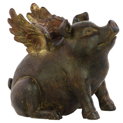 Outdoor Pig Statues | Wayfair