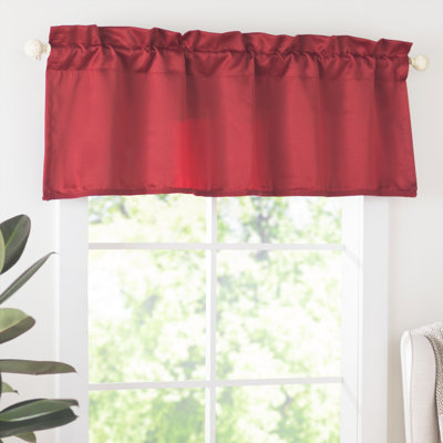 Red Valances & Kitchen Curtains You'll Love in 2019 | Wayfair