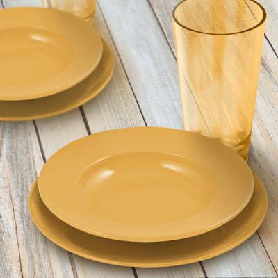 Yellow Dinnerware Sets You'll Love | Wayfair