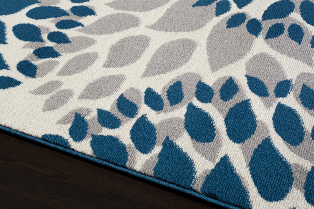 Wrought Studio Wallner Blue Area Rug & Reviews | Wayfair