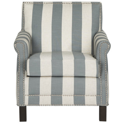 Grey Striped Accent Chairs You'll Love | Wayfair