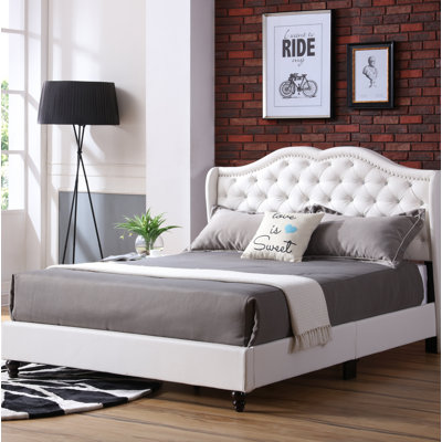 Queen Size White Beds You'll Love | Wayfair
