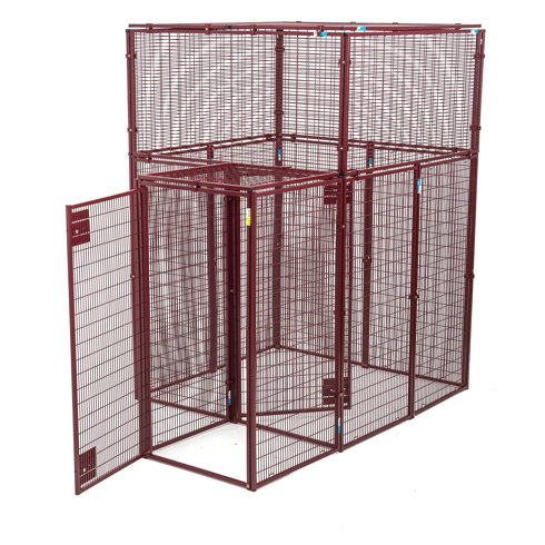 Animal House Heavy Duty Flat Covered Animal Cage w/ Double Door ...