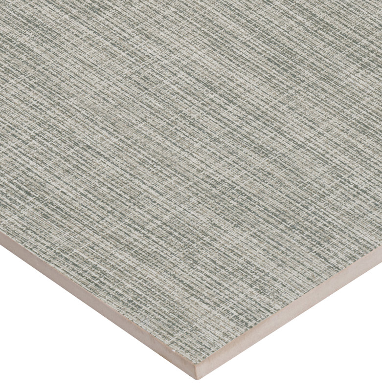 MSI Tektile 12" x 24" Porcelain Fabric look Tile in Matte glaze Gray ...
