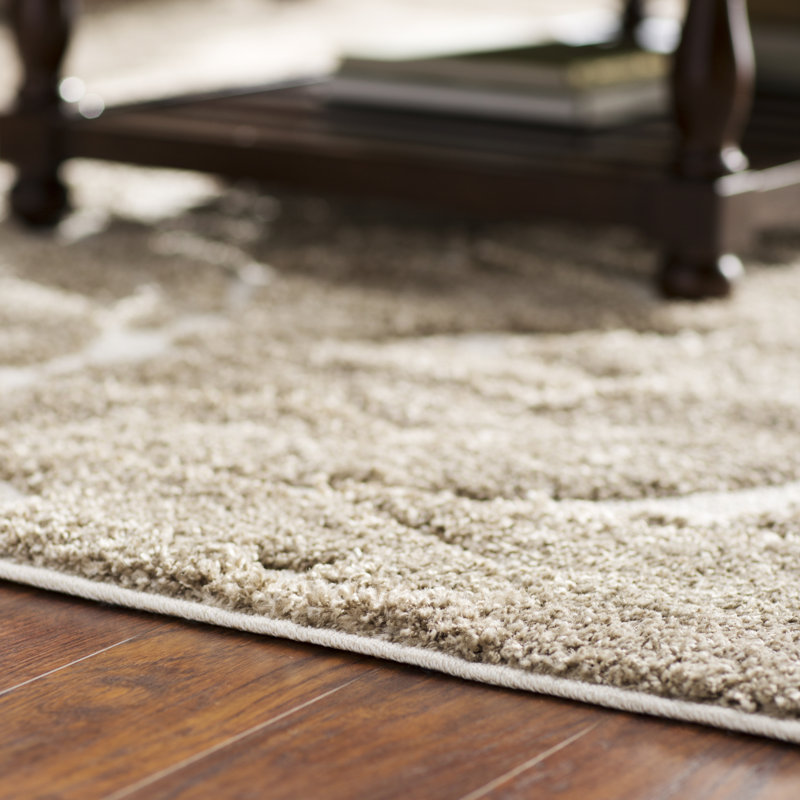 Three Posts Cincinnatus Beige Floral Area Rug & Reviews | Wayfair