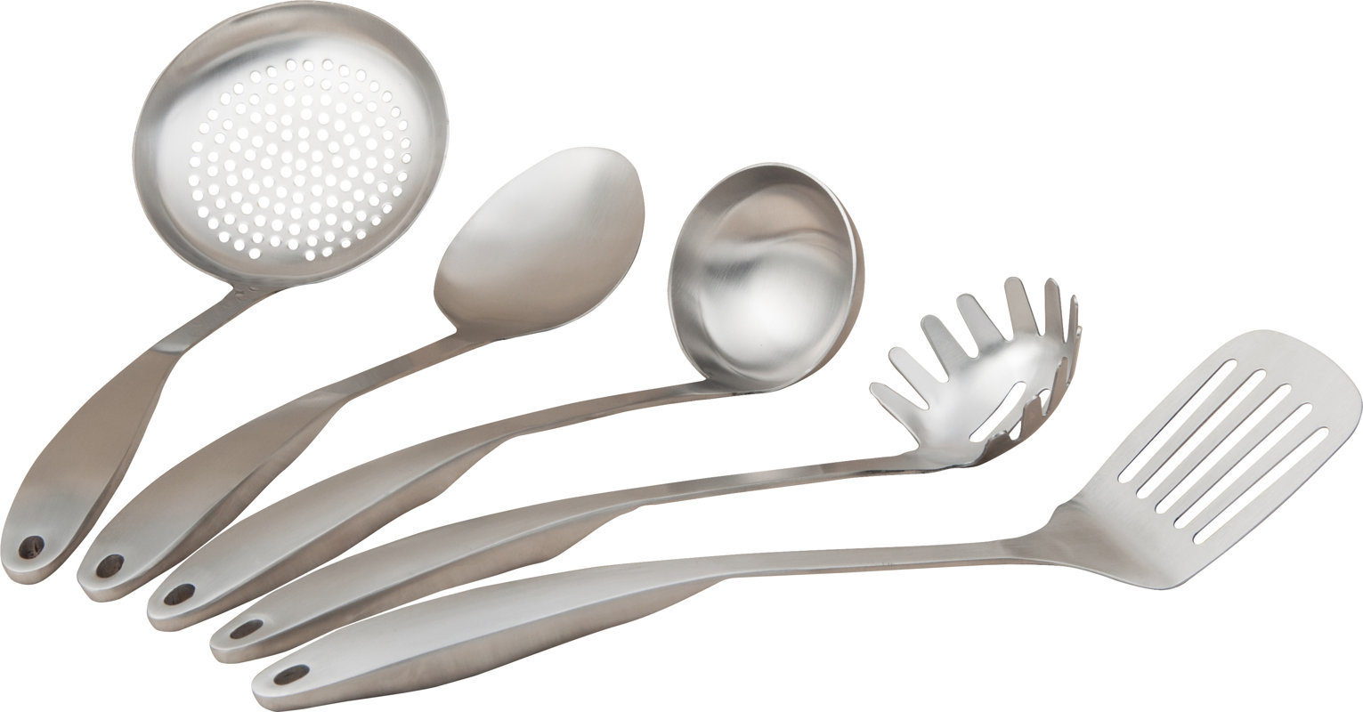 Cook Pro 5 Piece Stainless Steel Professional Kitchen Tool Set ...