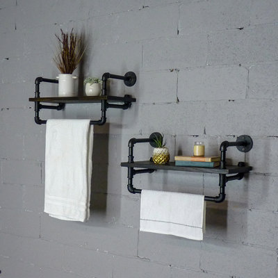 Black Metal Wall & Display Shelves You'll Love | Wayfair