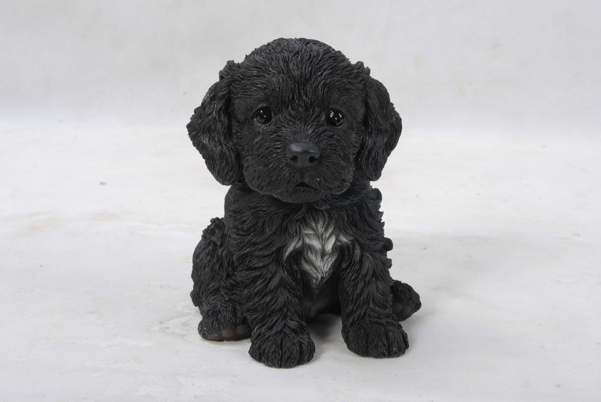 Hi-Line Gift Ltd. Sitting Cockapoo Puppy Statue & Reviews | Wayfair