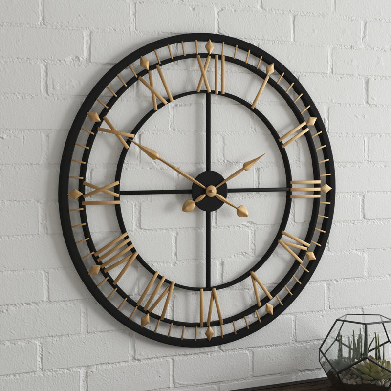 Large Grey Wall Clock 80Cm at Russell Fancher blog